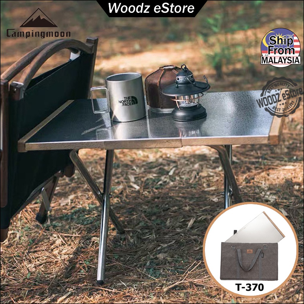 [Wood] Campingmoon T-370 Stainless Steel Camping Table Foldable ...