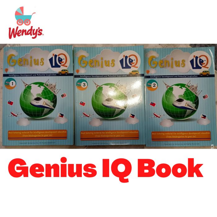 【Package of 3 Books】 Genius IQ Book 儿童 IQ 启蒙 4岁-8岁 Book 1 to Book 3 (4 to 8 years old) | Shopee ...
