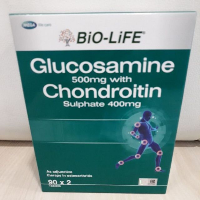 Biolife Glucosamine 500mg with Chondroitin sulphate 400mg 90'sx2(Exp:15 ...