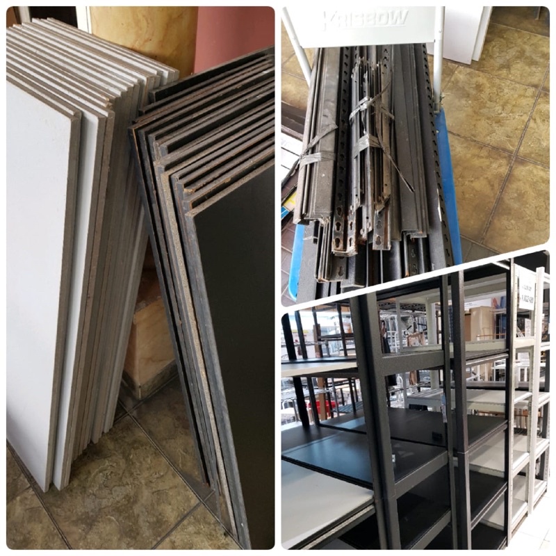 Krisbow iron rack ace shelving storage used second hand goods rack ...