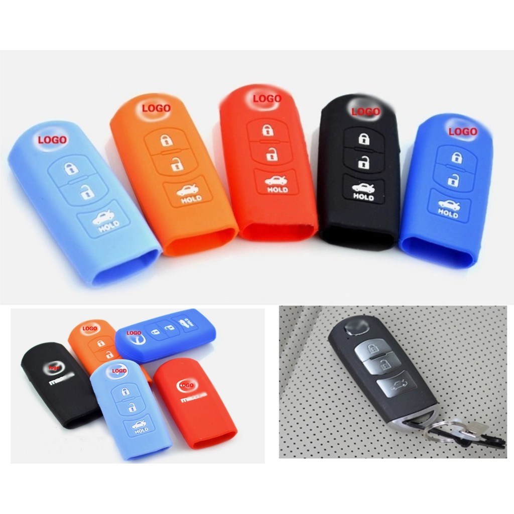 Mazda 2 3 6 CX3 CX5 CX9 (3Buttons) Remote Keyless Silicone Protection ...