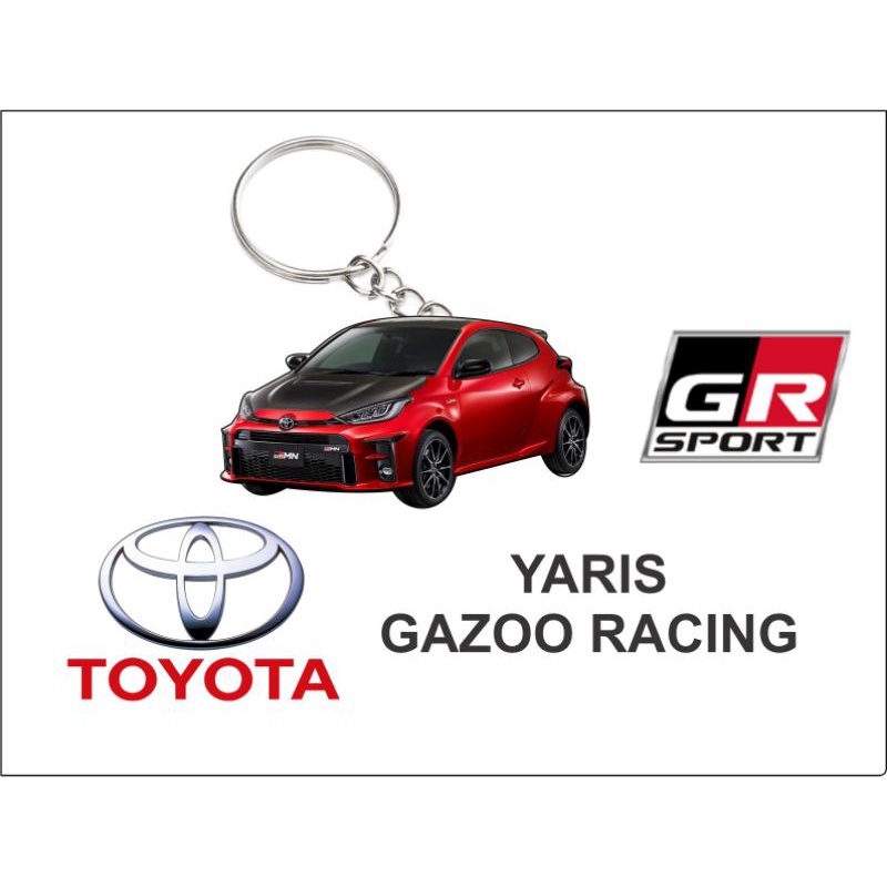Toyota yaris grmn gazoo grs racing keychain 2d | Shopee Malaysia