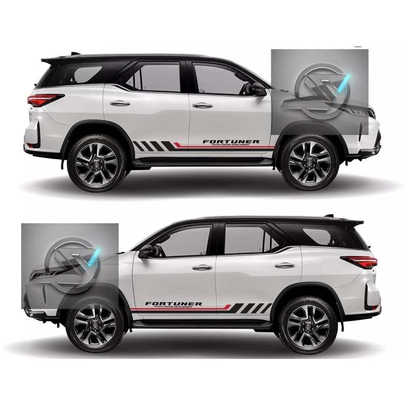 (Ready Stock)S334# Toyota Fortuner Car body vinyl decal sticker ...