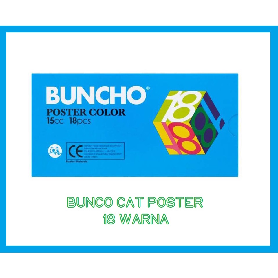 BUNCHO Cat Poster 12/18 Warna 15cc Warna Air Warna Poster / BUNCHO ...