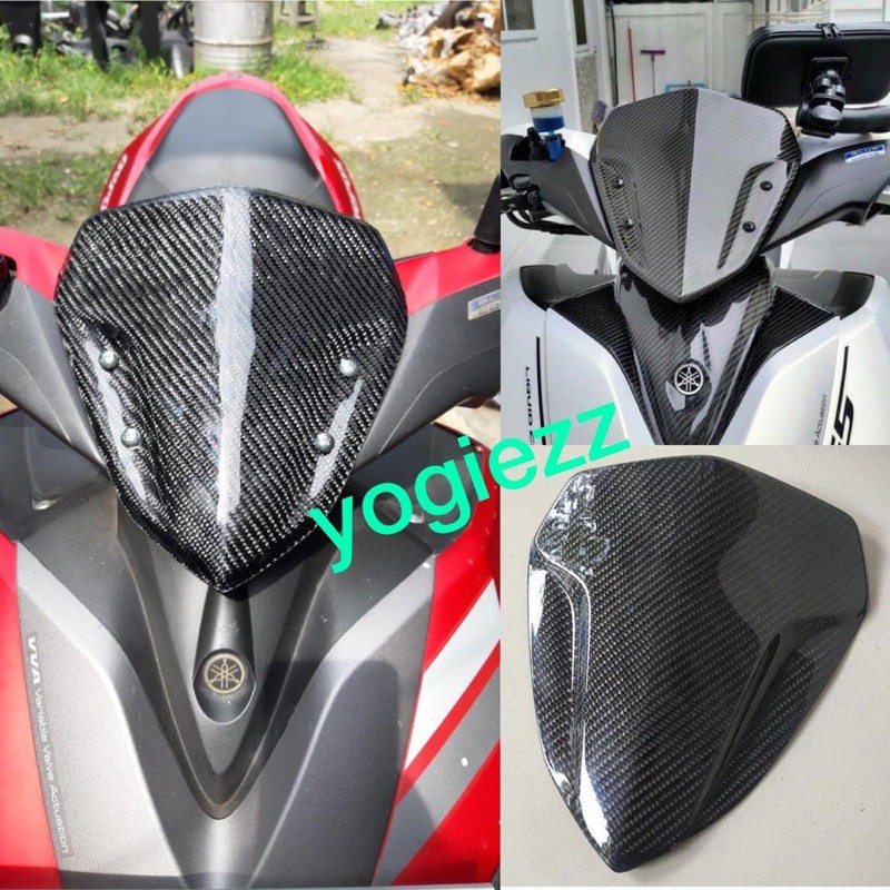Windshield all new yamha aerox visor aerox flyscreen aerox carbon ...