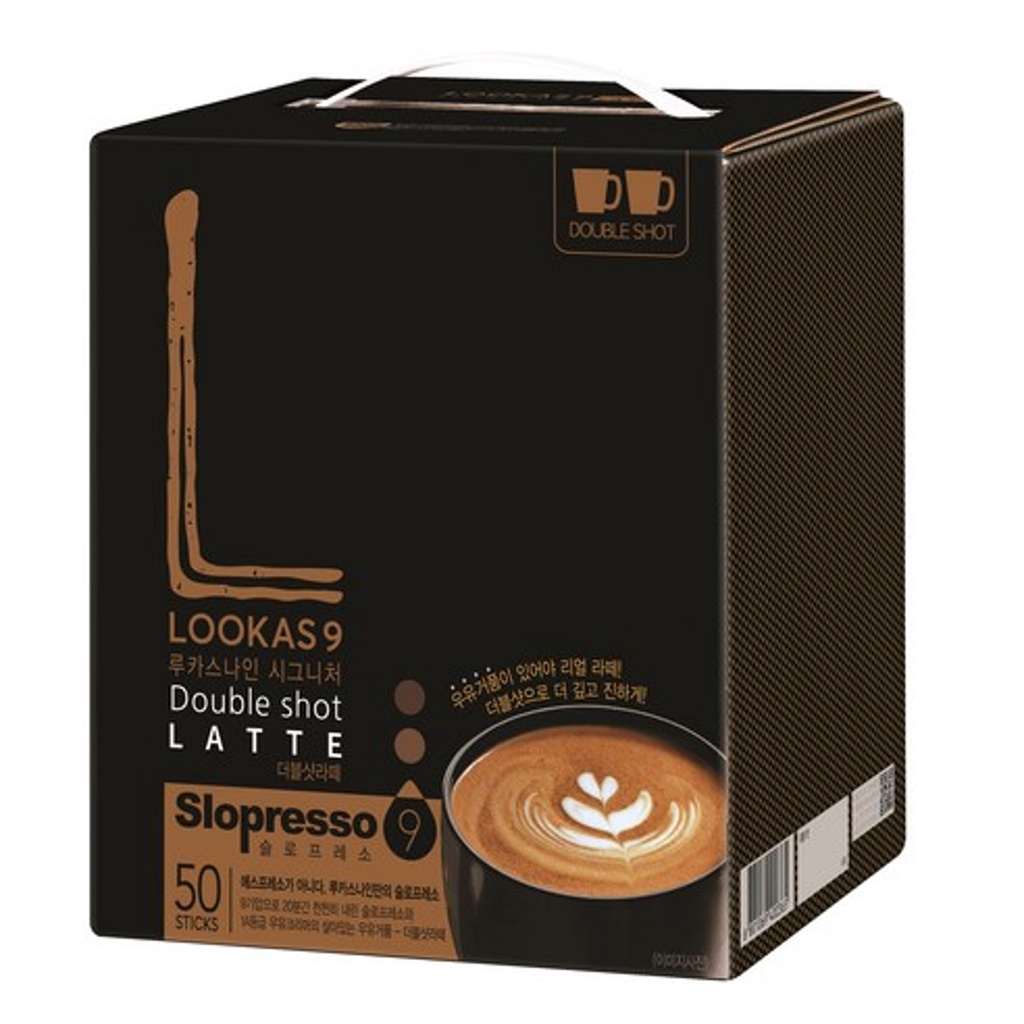 LOOKAS9 DoubleShot Latte 50T Korean Coffee | Shopee Malaysia