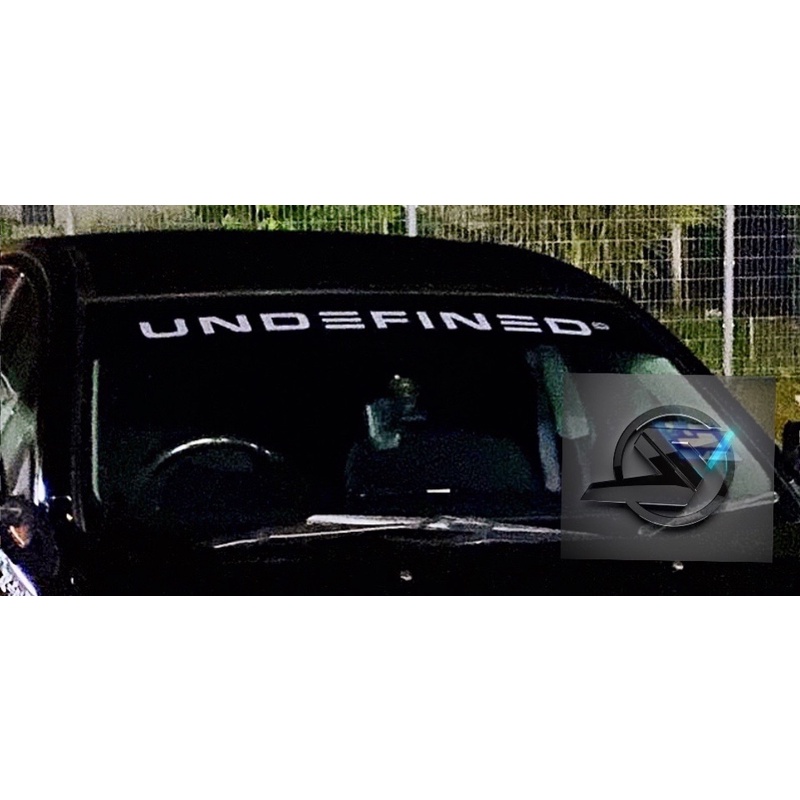 (Ready Stock)S38# Undefined UNDΞFINΞD underfined Car Windshield Sticker ...