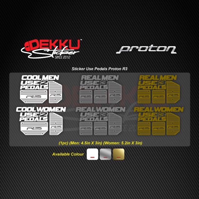 Sticker decal REAL COOL MEN WOMEN PROTON R3 | Shopee Malaysia