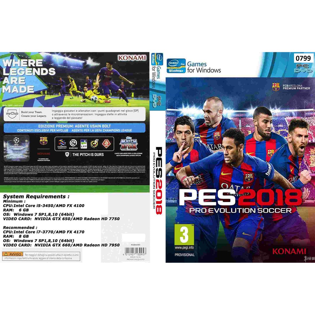 (PC) Pro Evolution Soccer 2018 / PES 2018 World Cup Edition (PTE Patch ...
