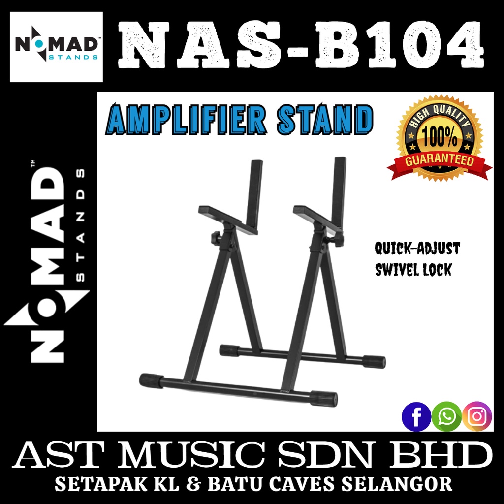 Nomad NAS-B104 Music Amplifier Stand ( NASB104 / Nas b104 ) | Shopee ...