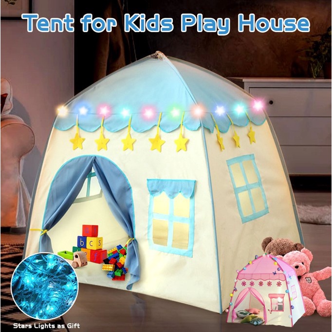 Minii's Princess Prince Castle Play Tent Kids Flower Tent Large ...