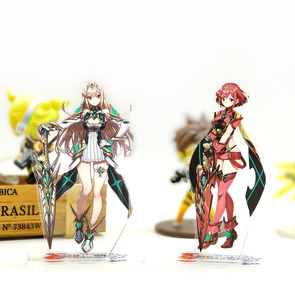 Xenoblade 2 Mythra Hikari Pyra Homura acrylic stand figure toy model ...