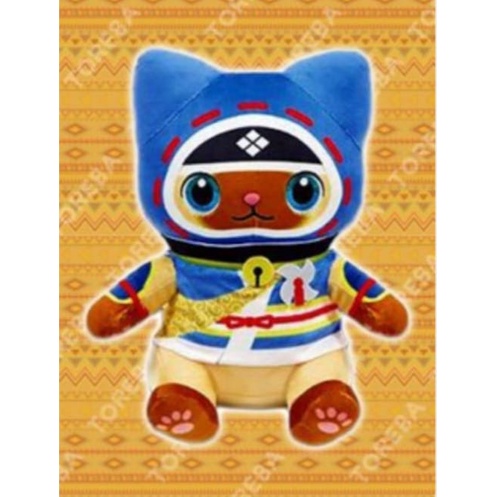 [🇯🇵 JP Ver.] 💯 Ori👹Capcom 🐉Monster Hunter ⚔️Rise 🐱Chibi Palico Plush 🐱 ...