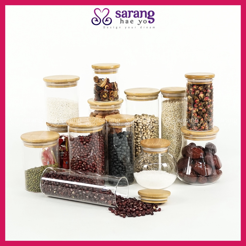 Seasoning Bottle Glass Jar Food Storage Balang Kaca Kedap Udara Bekas ...