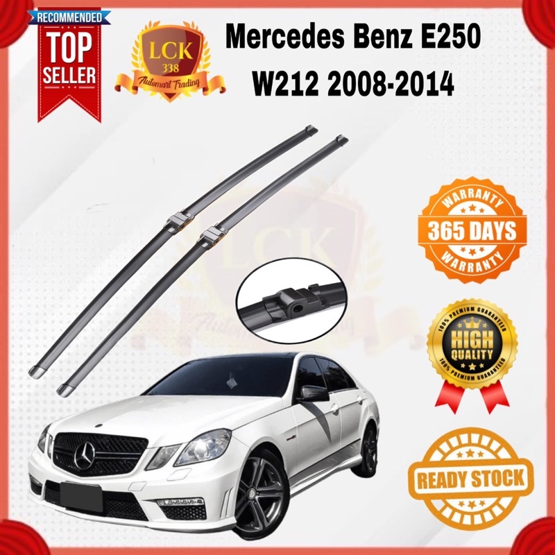MERCEDES BENZ E250 W212 (2008-2014) WIPER OEM SET PREMIUM RUBBER SUPER ...