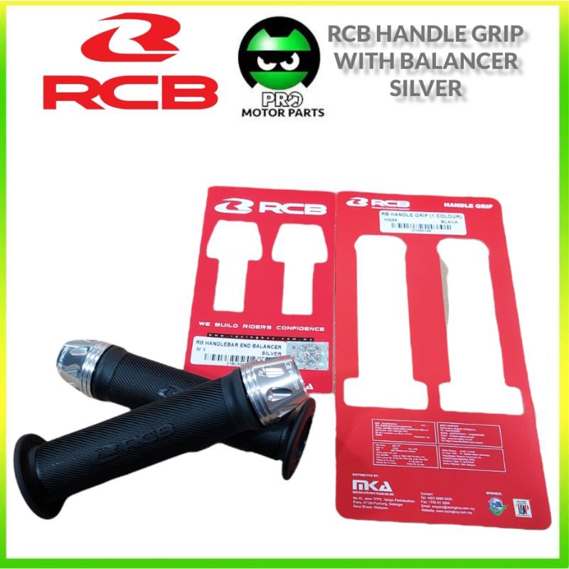 100% ORI RCB RACING BOY UNIVERSAL RUBBER HANDLE GRIP HG66 / HG55 ( BLACK ) THROTTLE GRIP+ RCB ...