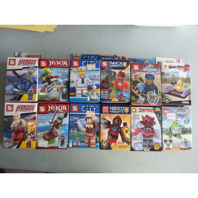 Children Lego Minifigures Building Blocks_Bricks Mixed Types 12-in-1 ...