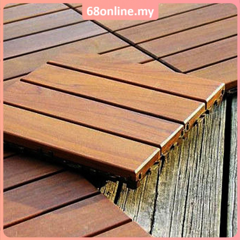 [Johor Seller] DIY Floor Decking Wood Pallet Kayu Timber Acacia Wood ...