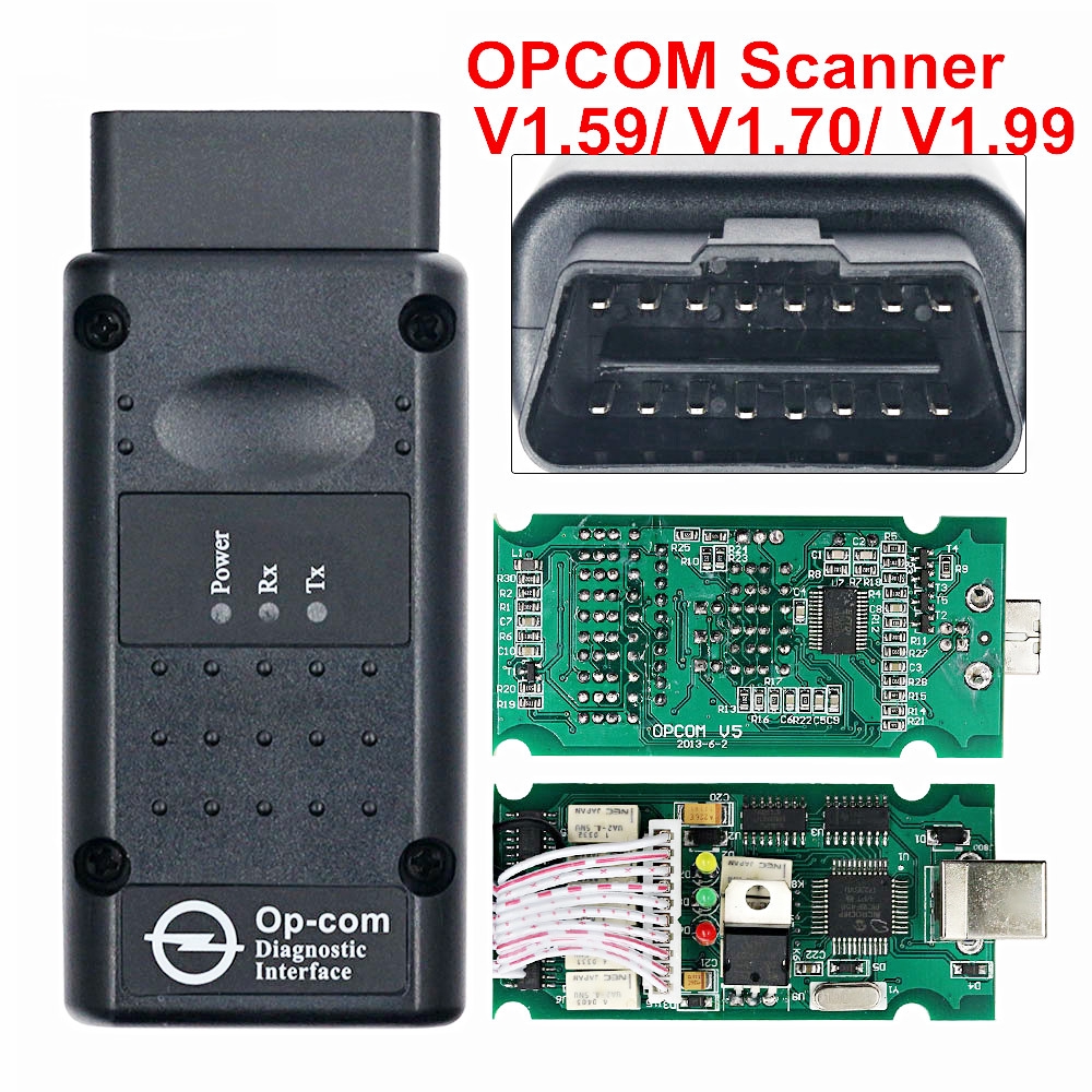 Newly OP COM 2018 For Opel Diagnostic Scanner OP-COM V1.59 V1.70 V1.99 ...