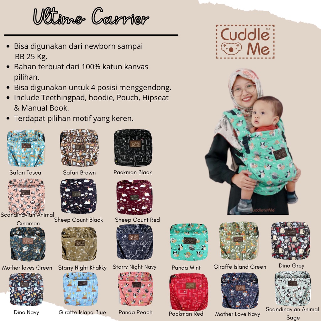 (Free Gift) Cuddle Me Ultimo Carrier Adjustable Hipseat Carrier 5 ...