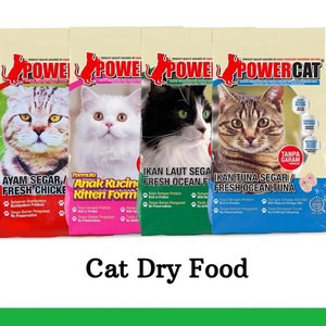 POWERCAT 1KG HEALTHY FOOD FOR YOUR CAT (REPACK) | MAKANAN KUCING ...