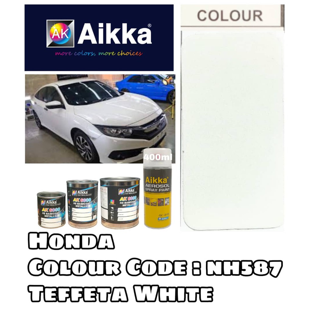 [HONDA] NH578 Teffeta White/AIKKA Touch Up Paint / DIY Cat Spray Tin ...