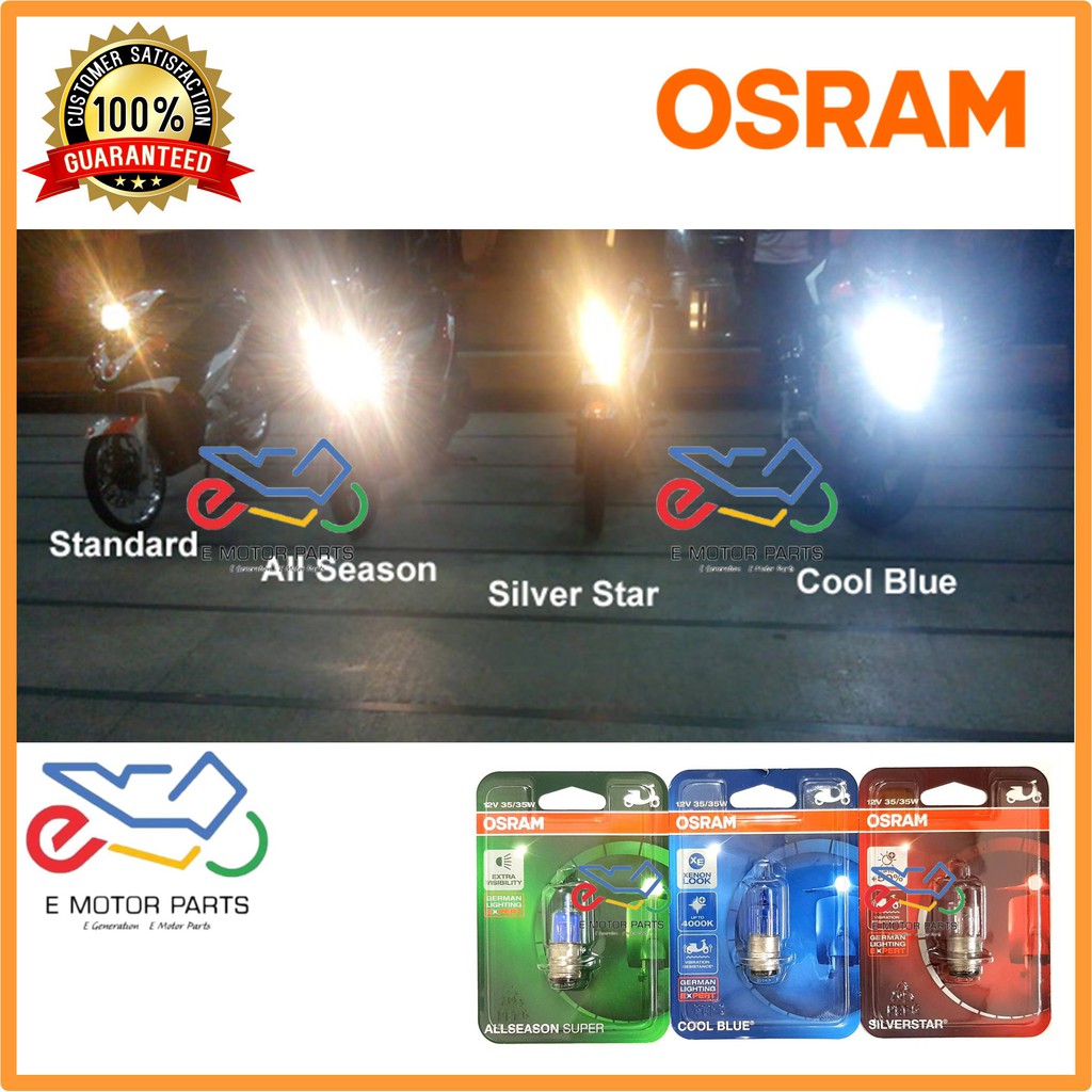 KAPZAI EX5 OSRAM 62337 12V 35/35W P15D-25-1 135LC HALOGEN BULBS MENTOL ...