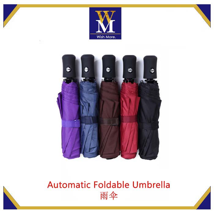 Ready Stock 🔥 Automatic Open Close Umbrella Portable Size Foldable ...