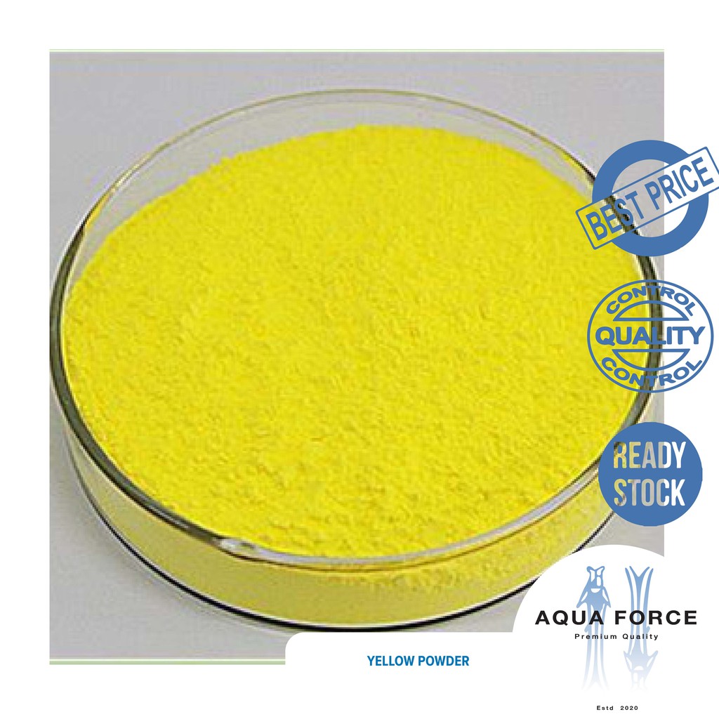 50g YELLOW POWDER AQUARIUM MEDICAL PACK / UBAT IKAN - betta - guppy ...