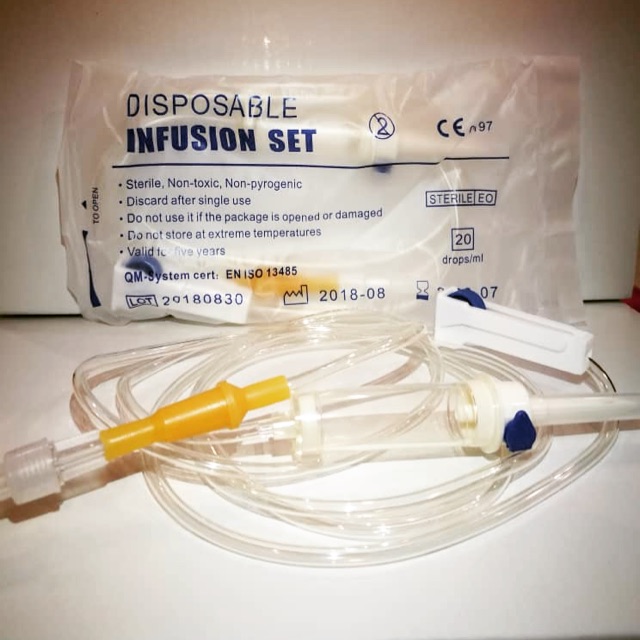 IV infusion set basic 1 piece only Infusion set Drip set Exp date: June ...