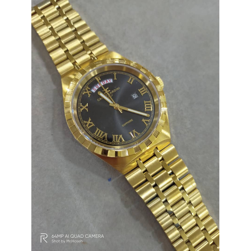 Carlo Cardini Royal Swiss Quartz 41mm Men Watch 911G-GP-4 | Shopee Malaysia
