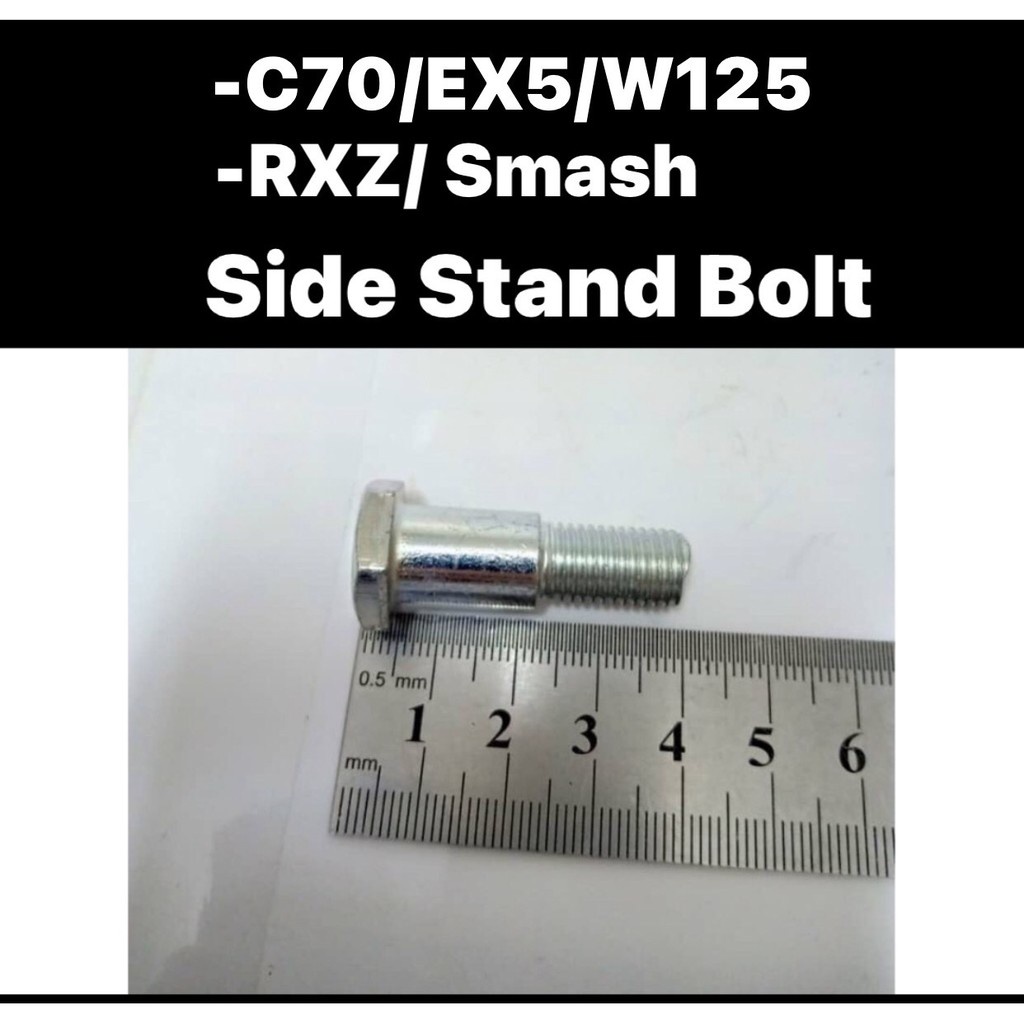 SCREW Side Stand Bolt RXZ EX5 C70 GBO Fame Dash Wave KRISS Bonus GT128 ...