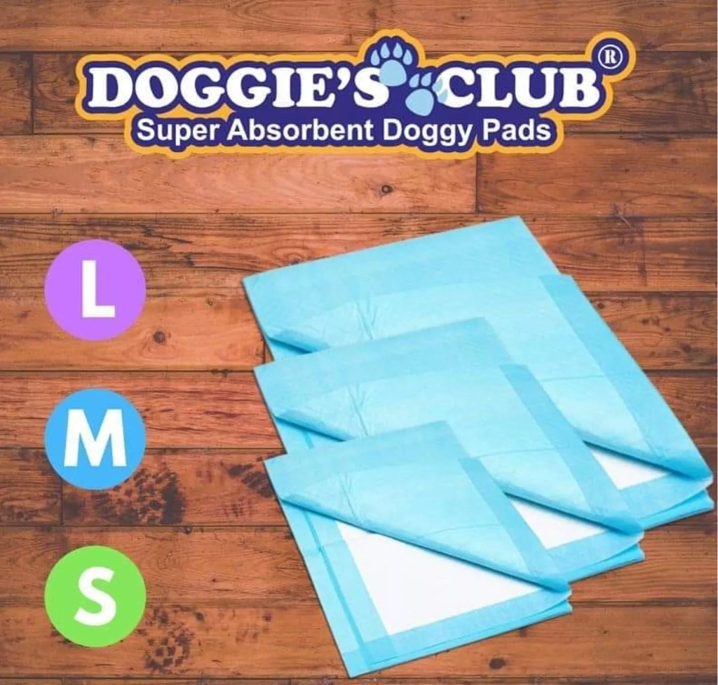 DOGGIE'S CLUB Super Absorbent Doggy Wee Wee Pad (M) 60cm x 45cm (50pcs ...