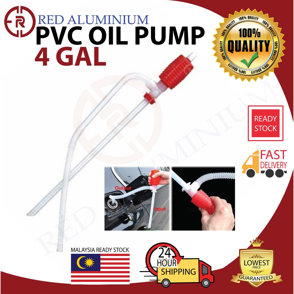 PVC Oil Hose pump 4 GAL pump water pump oil manual domino PVC hand oil suction pump / Aquarium ...