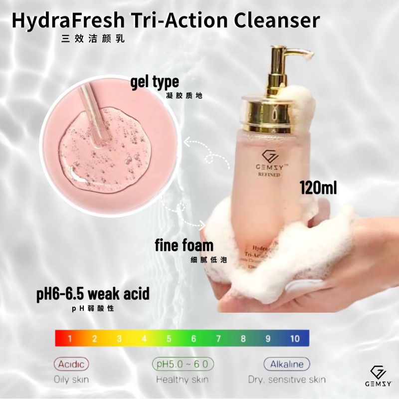 CW Gemzy HydraFresh Tri-Action Cleanser 三效洁颜乳 120ml | Shopee Malaysia