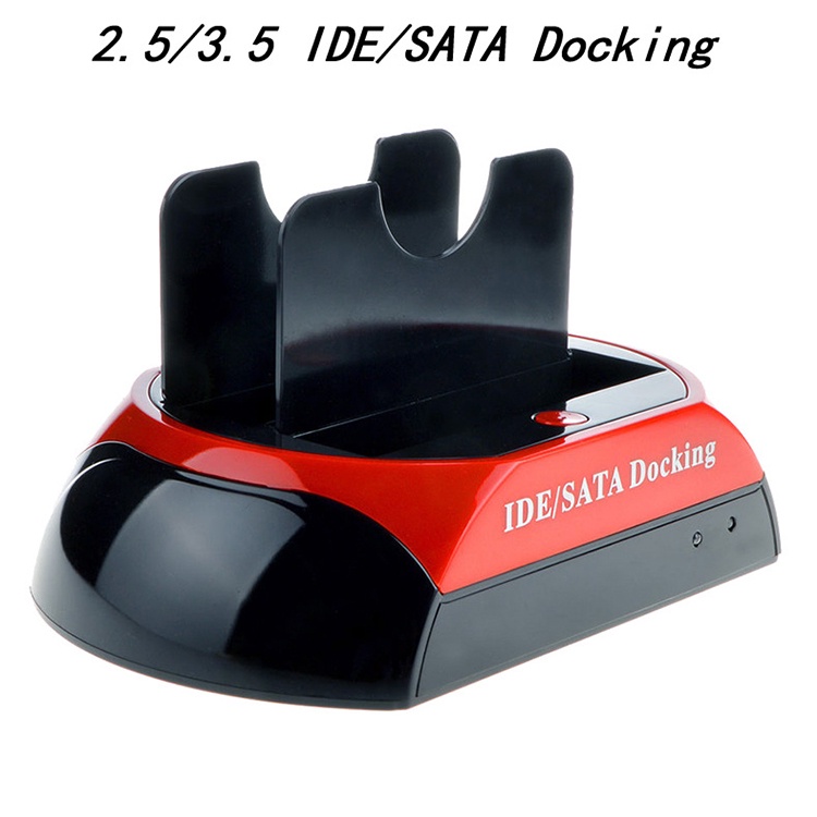 Hard Drive Disk Docking Station Base 2.5" 3.5" IDE SATA USB2.0 Dock ...