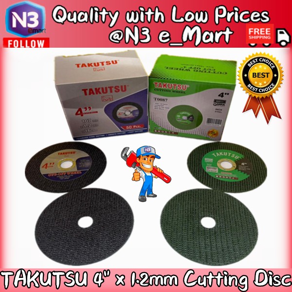 [Follow & Save $] 50pcs 4" x 1.2mm TAKUTSU ESICUT Cutting Disc Cutting ...