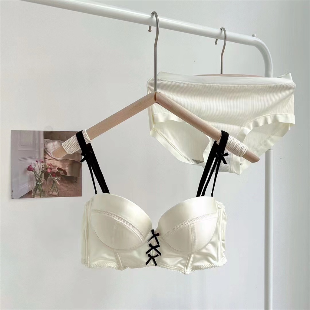 New Sexy Push Up Bra For Women Plastic Gloss Lace Underwear Women Two ...