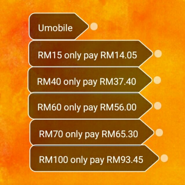Umobile prepaid RM15 RM40 RM60 RM70 RM100 direct instant top up | Shopee Malaysia
