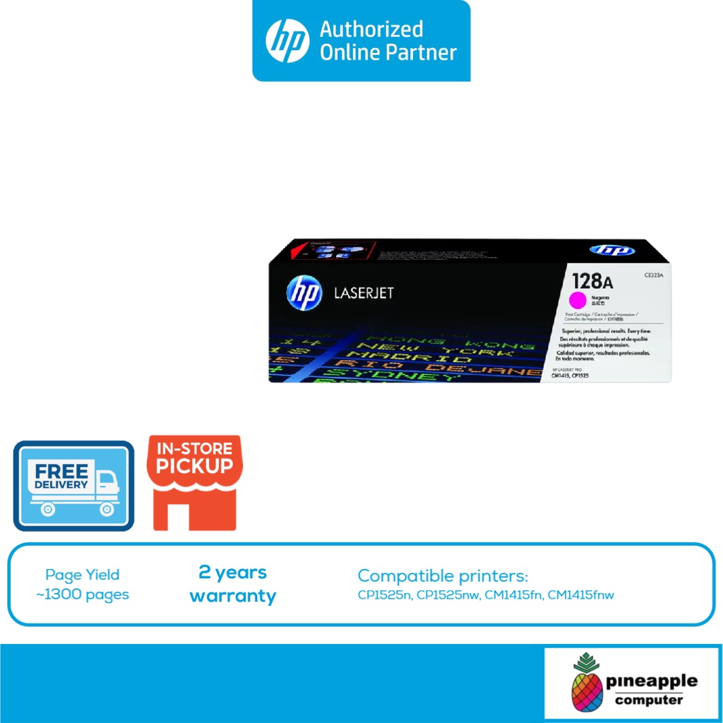 HP 128A Magenta Original LaserJet Toner Cartridge (CE323A) | Shopee ...