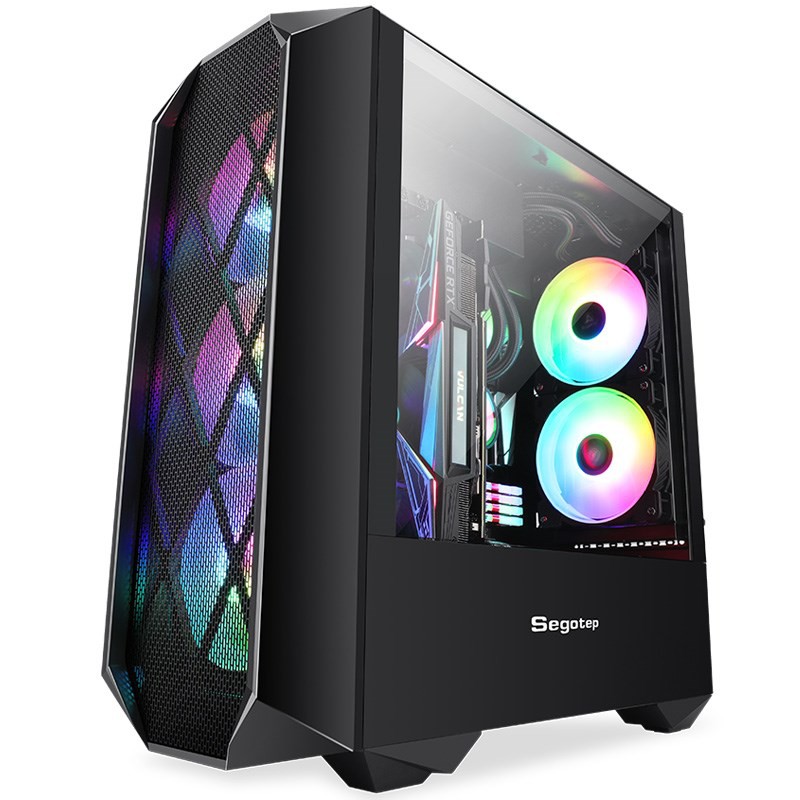 Segotep Phoenix G5 Tempered glass ATX gaming casing - Black | Shopee ...