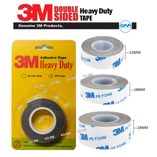 3M Adhesive PE Double Sided Foam Tape 1.5 Meter | Shopee Malaysia