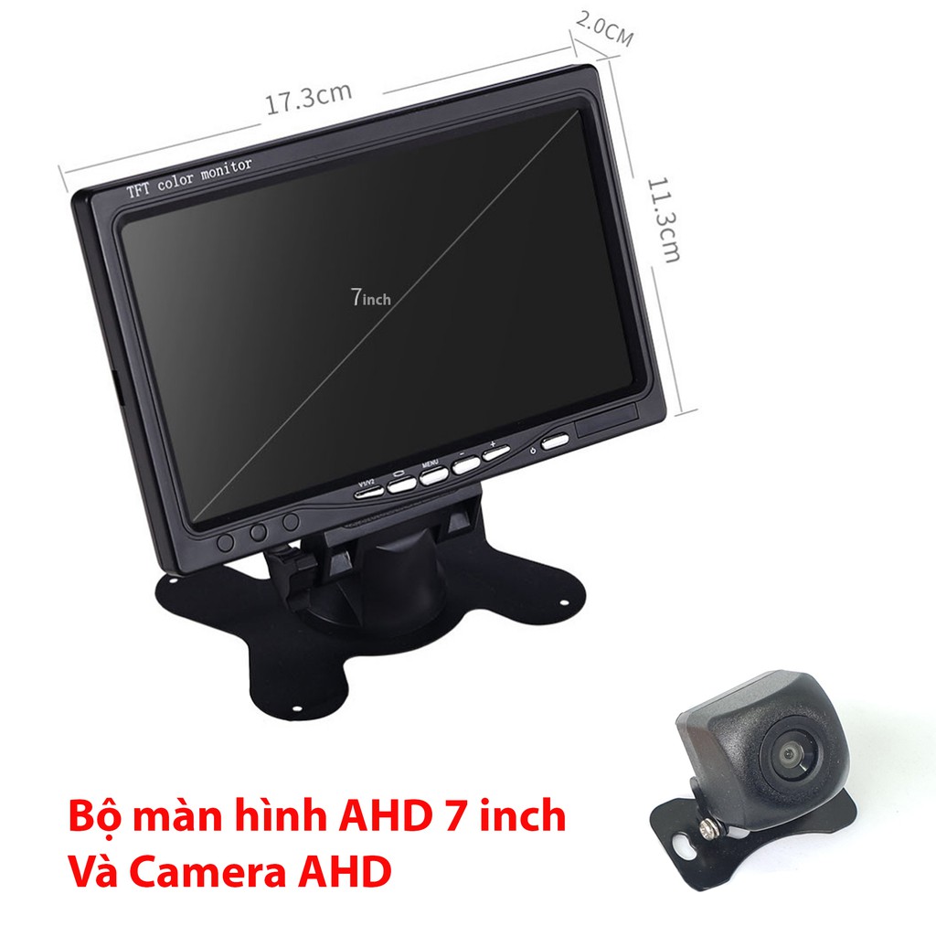 AHD screen and reverse camera set, 7 inch AHD dashboard screen and AHD ...