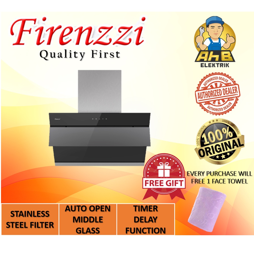 Firenzzi FCH-9422 AC Intelligent Series Cooker Hood 1490m3/hr Kitchen ...