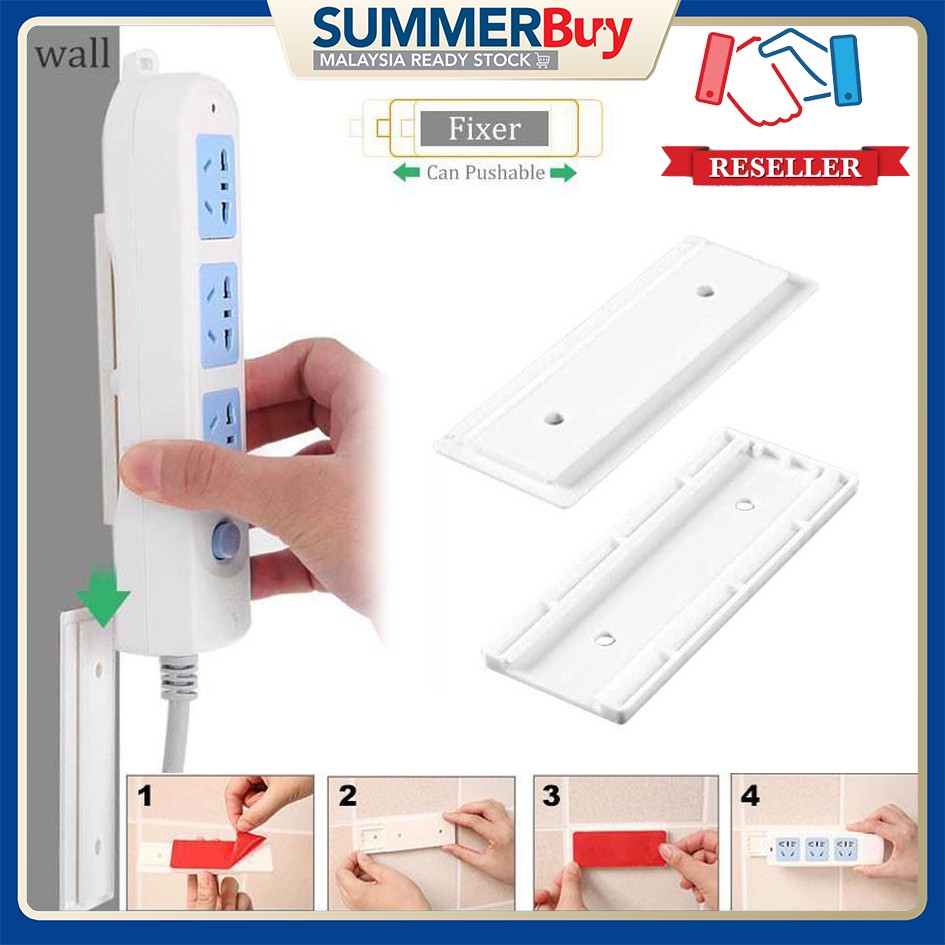 Wall Mounted Socket Extension Sticker panel holder household wiring ...