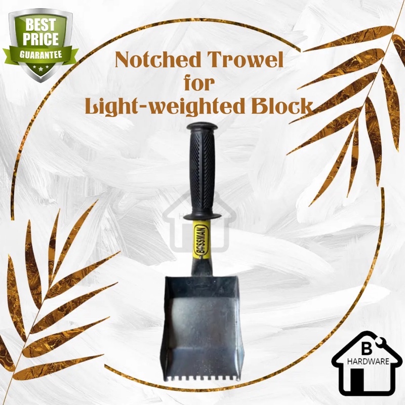 LIGHT WEIGHT BLOCK MORTAR NOTCHED TROWEL SCOOP FOR LIGHT WEIGHT BLOCK ...