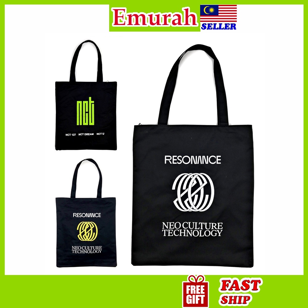 NC.T Resonance Tote Bag Canvas Bag kpop Beg | Shopee Malaysia