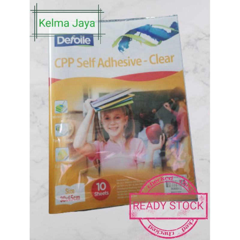 💥Ready Stock!!!💥 Transparent Clear CCP Self-adhesive Film Book Cover ...