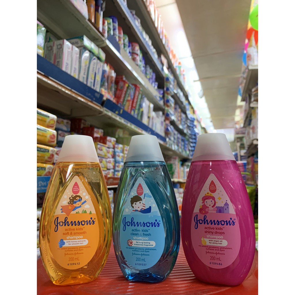 Johnson's Active Kids Shampoo 200ml (active kids soft & smooth/active ...