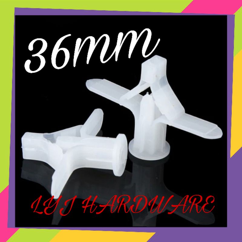 36mm Nylon Butterfly Wall Plug for Hollow Partition Wall Ceiling ...